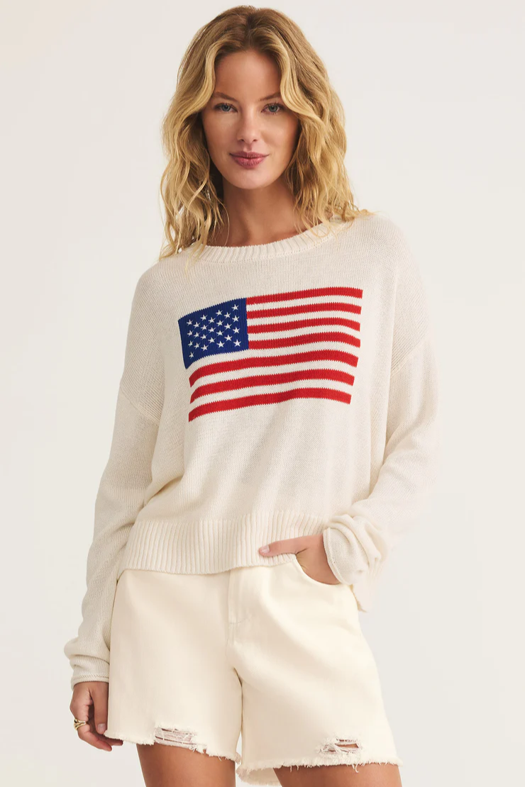 Sienna Flag Sweater – EccentricityBoutique