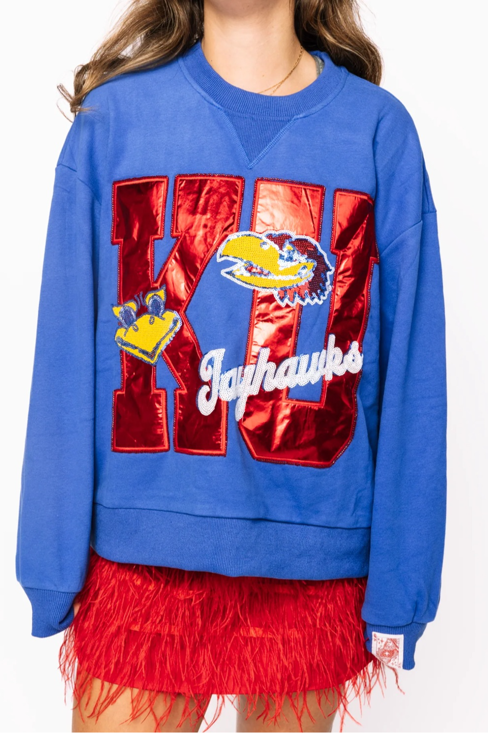 Licensed Kansas Metallic KU Sweatshirt – EccentricityBoutique